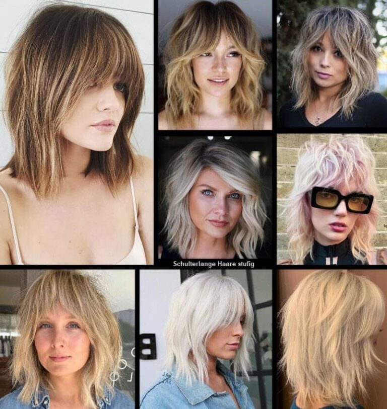 Schulterlange Haare Stufig (Ihr Weg zum Trendlook 2024!) – Frisuren