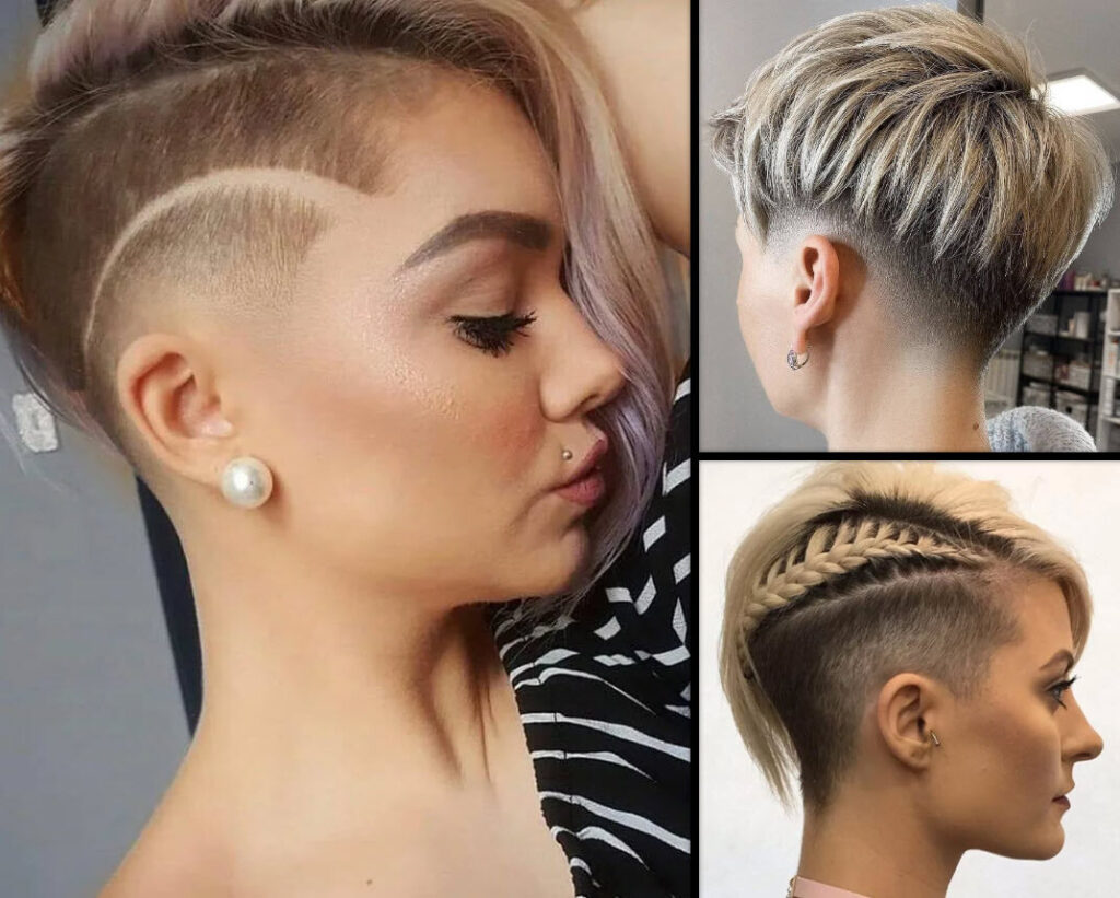 Elegantes Feines Haar Undercut Freche Kurzhaarfrisuren Ebenbild