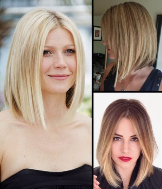 Feines Haar Long Bob Vorher Nachher