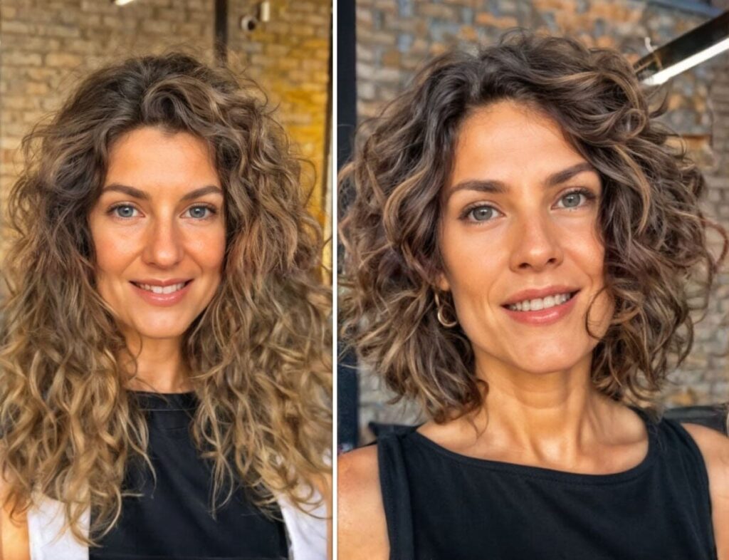 Lockiger Bob in Kinnlänge (Stylisch, Schick, Unwiderstehlich!) – Frisuren