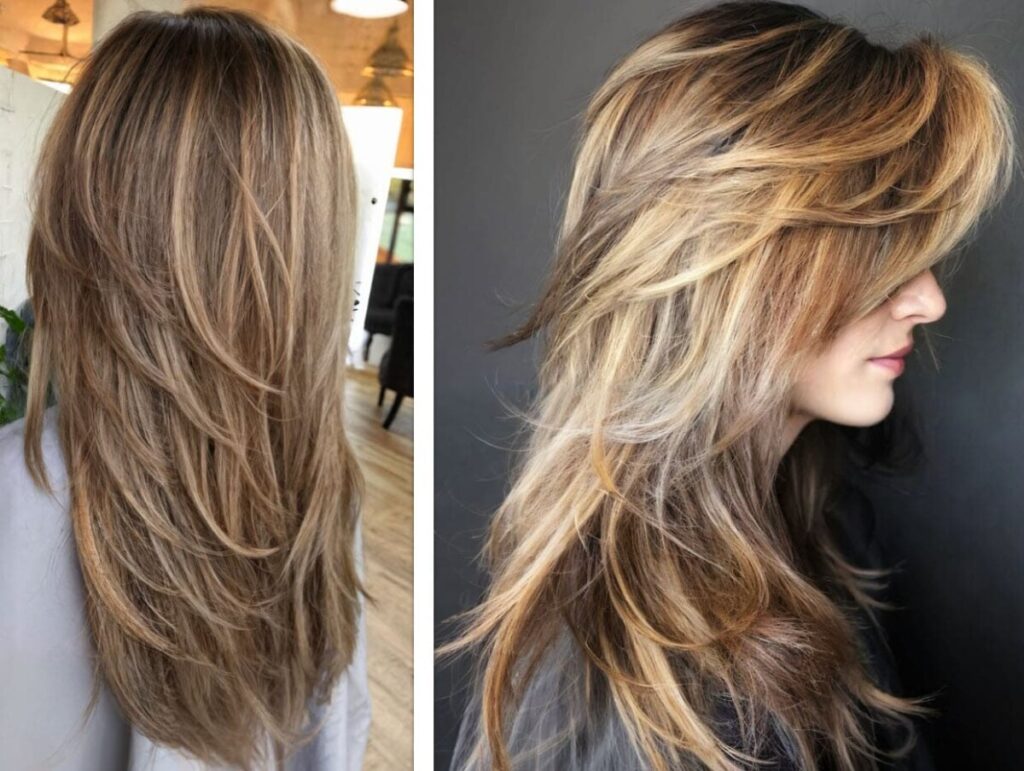 25+ Stufenschnitt Lange Haare (Ein Spiel der Texturen und Längen ...