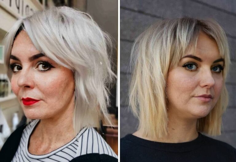 Doppelkinn Frisuren für Mollige Frauen mit Rundem Gesicht (Stil-Tipps ...